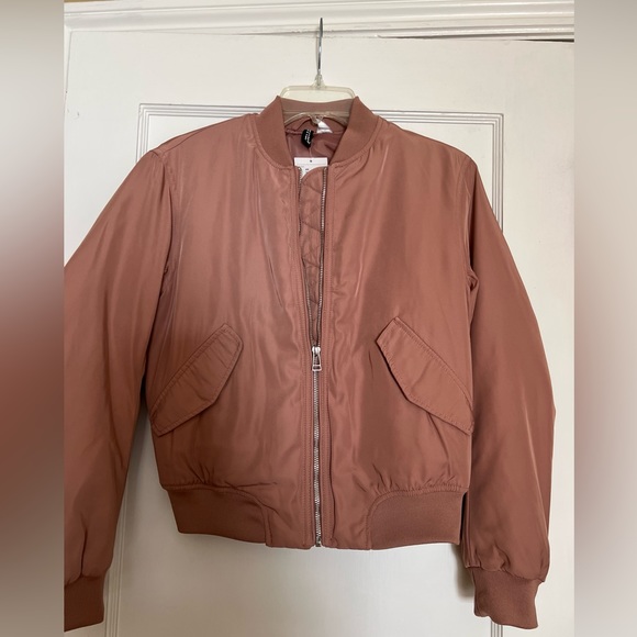 H&M | Jackets & Coats | Nwt Hm Divided Dusty Rose Pink Bomber Jacket ...